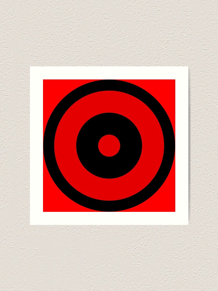 "Black & Red retro mod ska roundel" Art Print for Sale by ModSupporters ...