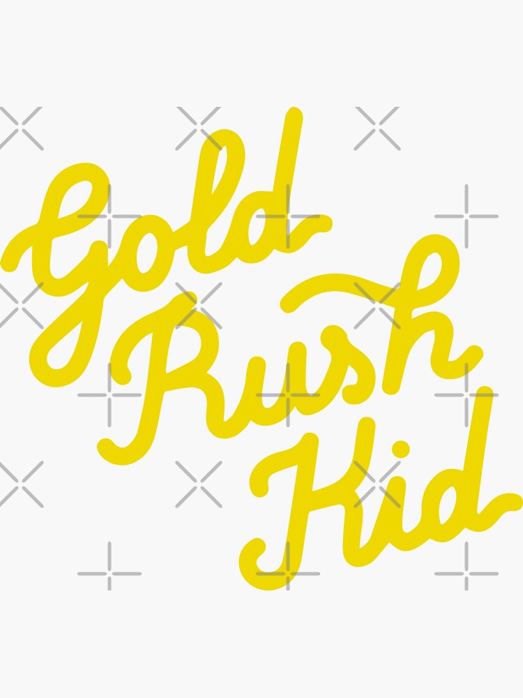 "George Ezra Merch Gold Rush Kid" Sticker for Sale by RaniaShopp ...