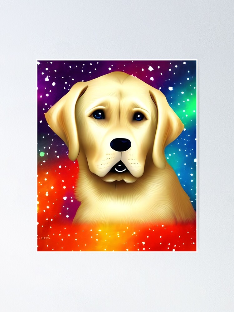 "Cute english labrador V3" Poster for Sale by CorneliusDesign | Redbubble