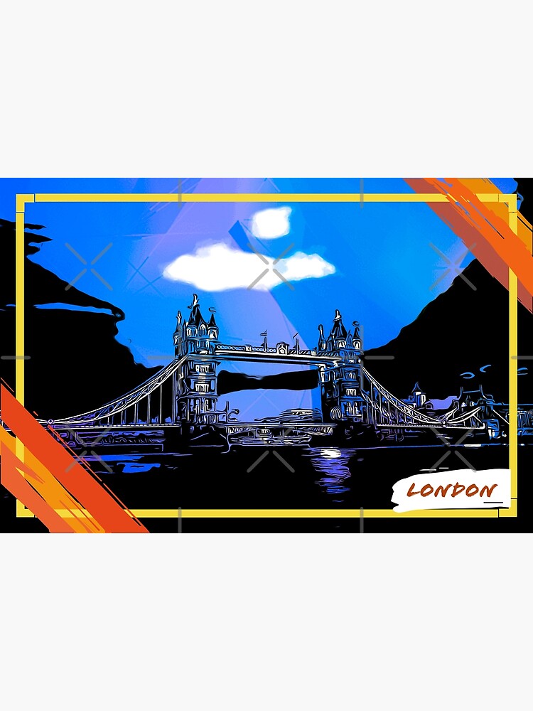 "London Bridge cartoon drawing like" Poster for Sale by n-l-celebration ...