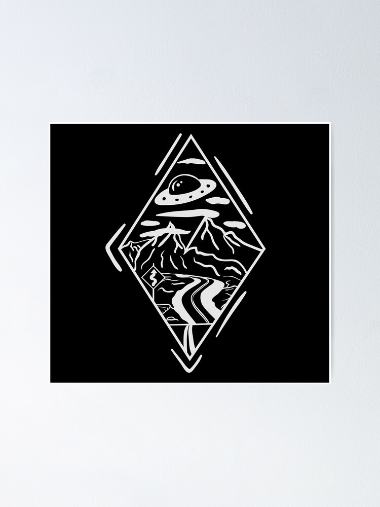 "Nevada Desert and aliens" Poster for Sale by camelsvg | Redbubble
