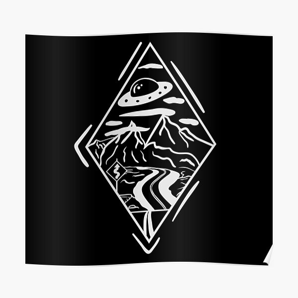 "Nevada Desert and aliens" Poster for Sale by camelsvg | Redbubble
