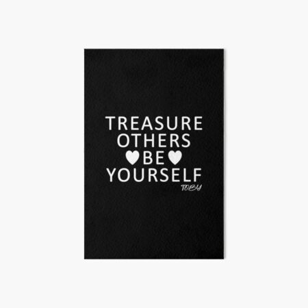 "Family Fizz Merch Treasure Others Be Yourself Toby" Art Board Print ...