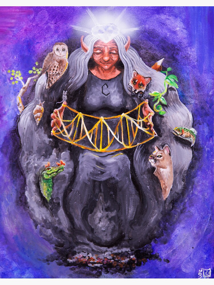 "Carbon, Elemental Elf Matriarch" Sticker for Sale by bitepaintbrush ...