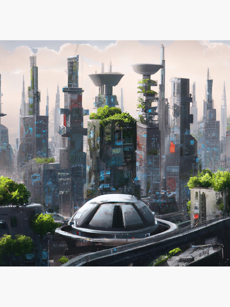 "Urban Planning for Green Cities 3022 (V2)" Sticker for Sale by Lilieae ...