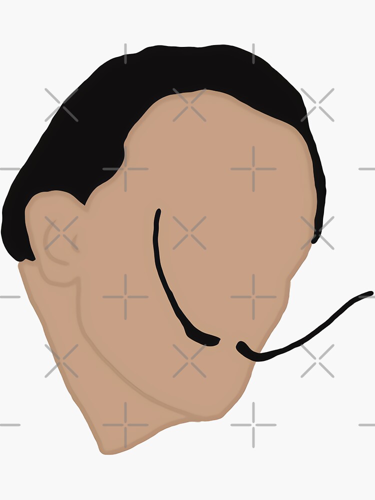 "Salvador Dali" Sticker for Sale by KalipsoArt | Redbubble