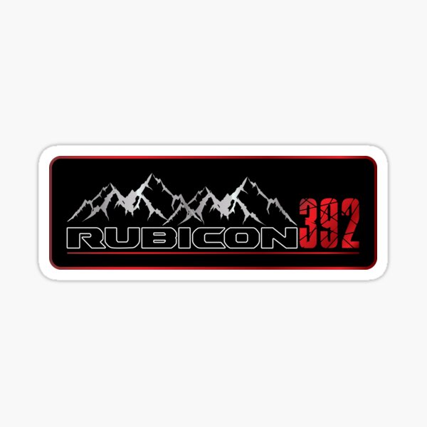 "Rubicon 392 Logo" Sticker for Sale by MOON--STONE | Redbubble