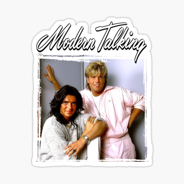 "Retro Modern Talking" Sticker for Sale by LRB2012 | Redbubble