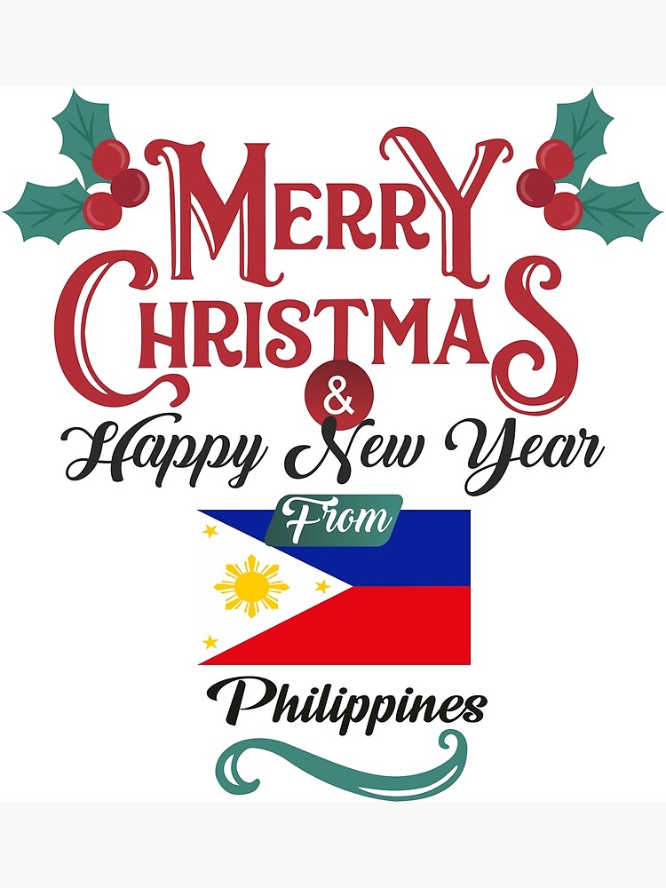 "Merry Christmas from Philippines" Poster for Sale by frexxx | Redbubble