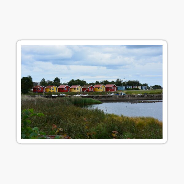 "Danish Denmark photo poster postcard Bornholm " Sticker for Sale by ...