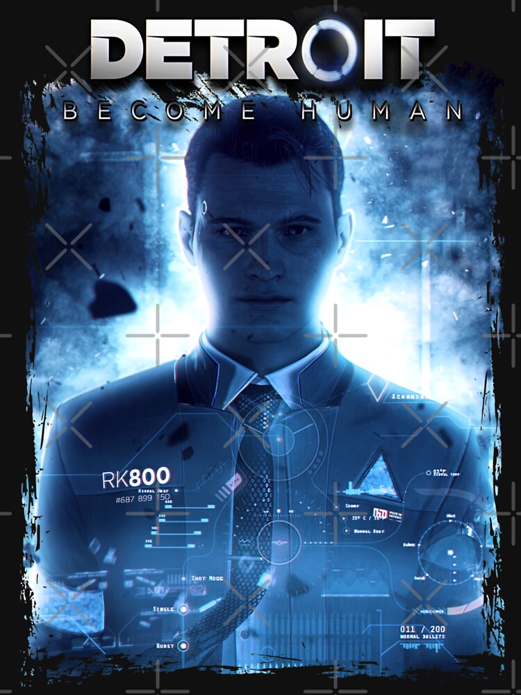 "Retro Detroit Become Human" T-shirt for Sale by LRB2012 | Redbubble ...