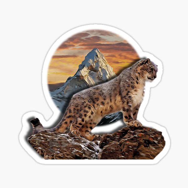 "Snow Leopard" Sticker for Sale by koe11 | Redbubble