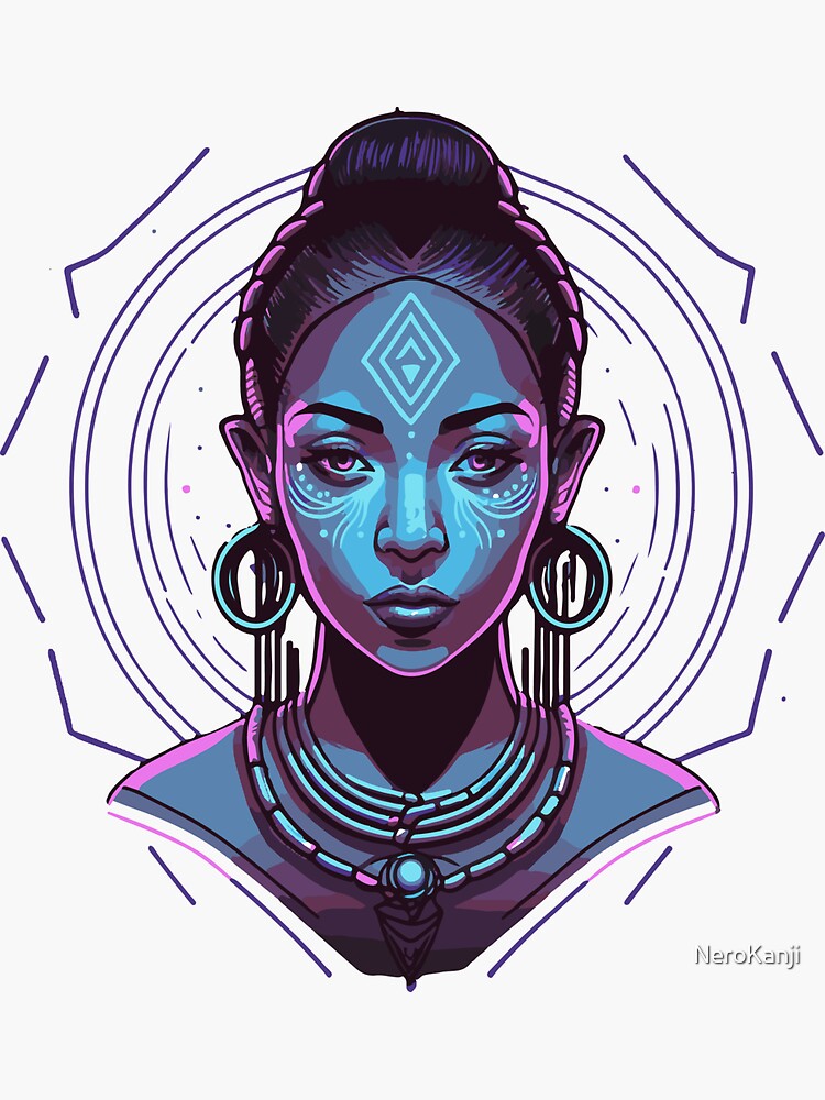 "Girl art" Sticker for Sale by Colorsark | Redbubble