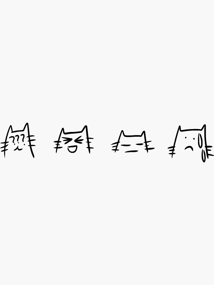"SEVENTEEN Jun Cats Drawing" Sticker by Lukiyoe- | Redbubble