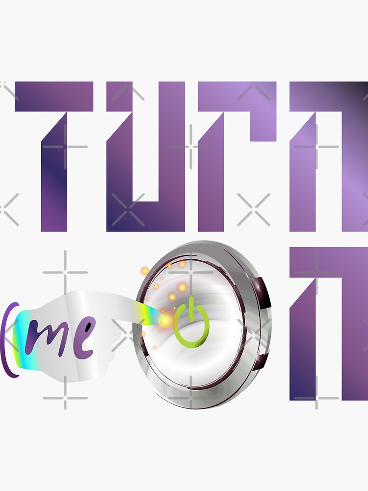 "Turn me on - Nerd humour" Sticker for Sale by Eejee-SK | Redbubble