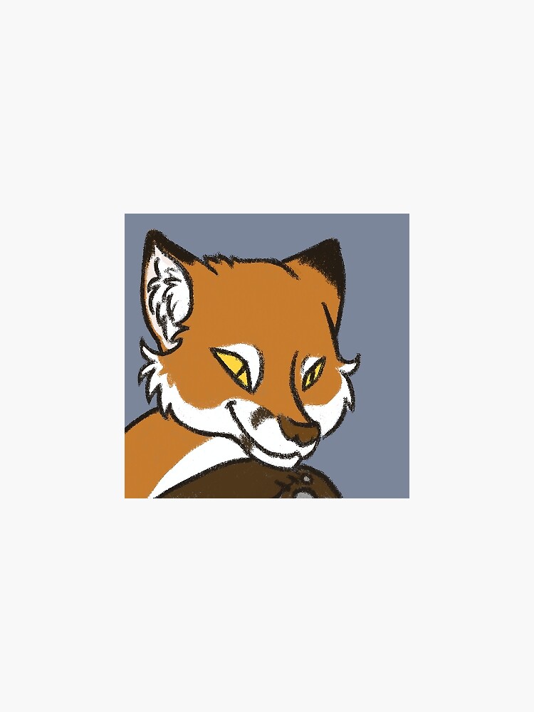 "Scheming Fox" Sticker for Sale by TaniDrawsThings | Redbubble