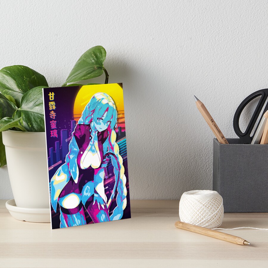 "Mitsuri Kanroji" Art Board Print for Sale by 80sRetroArt | Redbubble