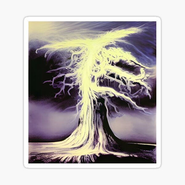"Lightning Tree" Sticker for Sale by numgis | Redbubble