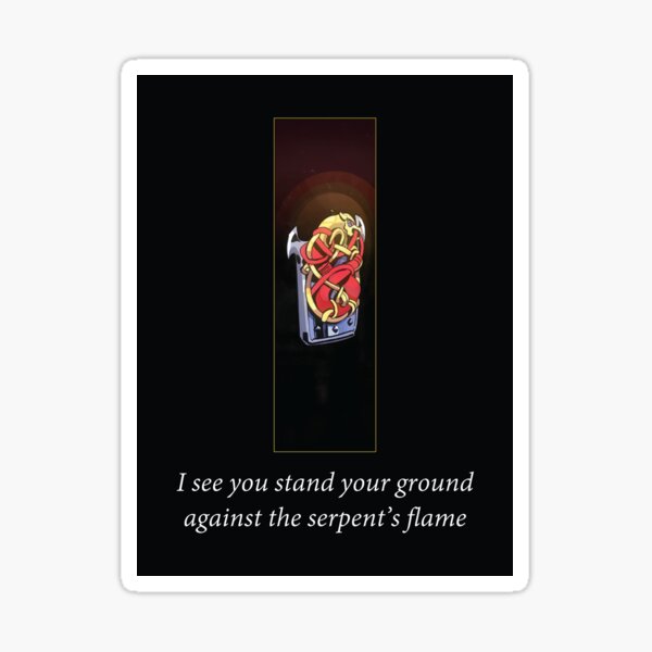 Hades Game Aspect Of Beowulf Waking Phrase Sticker For Sale By