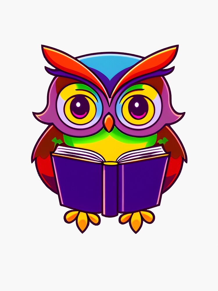 "Smart Owl" Sticker for Sale by vladocar | Redbubble