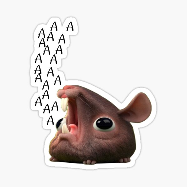 "Aaaaa hamster" Sticker for Sale by Oliviomercho | Redbubble