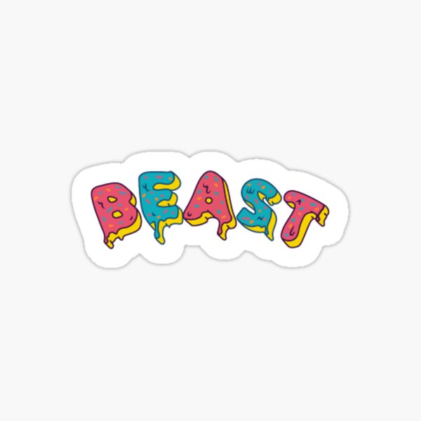 "Mr Beast Frosted Logo" Sticker for Sale by TomVen16 | Redbubble