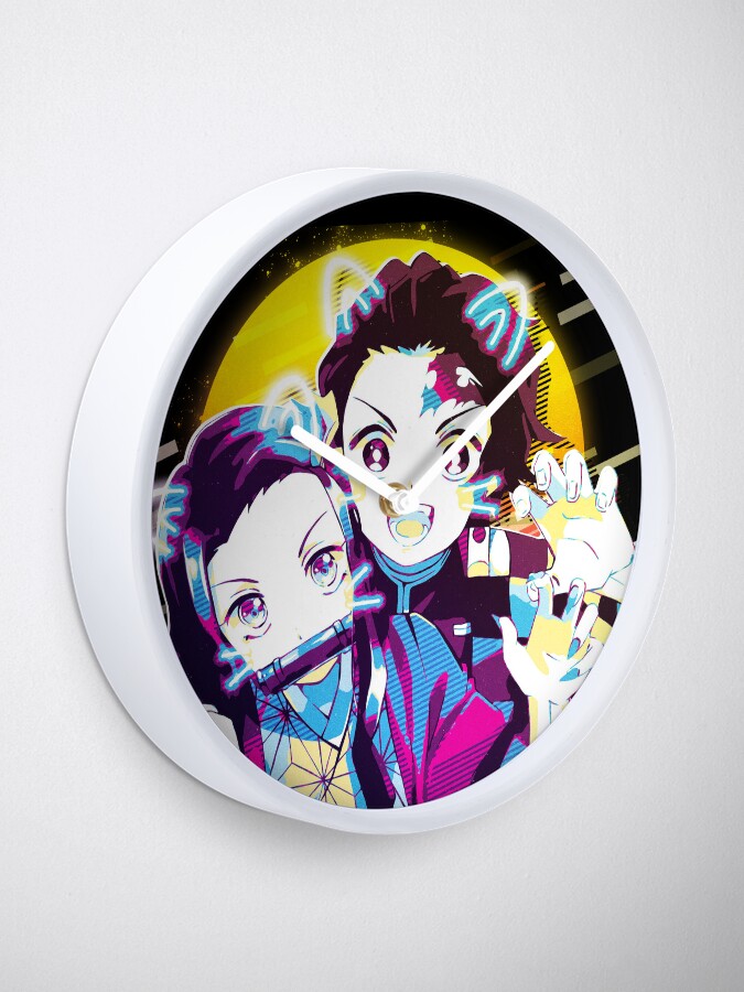 "Demon Slayer - Nezuko Kamado and Tanjiro Kamado" Clock for Sale by ...
