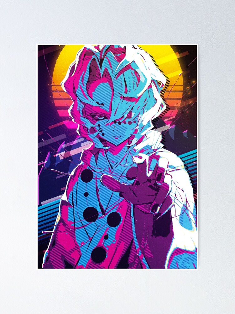 "Demon Slayer - Rui" Poster for Sale by 80sRetroArt | Redbubble