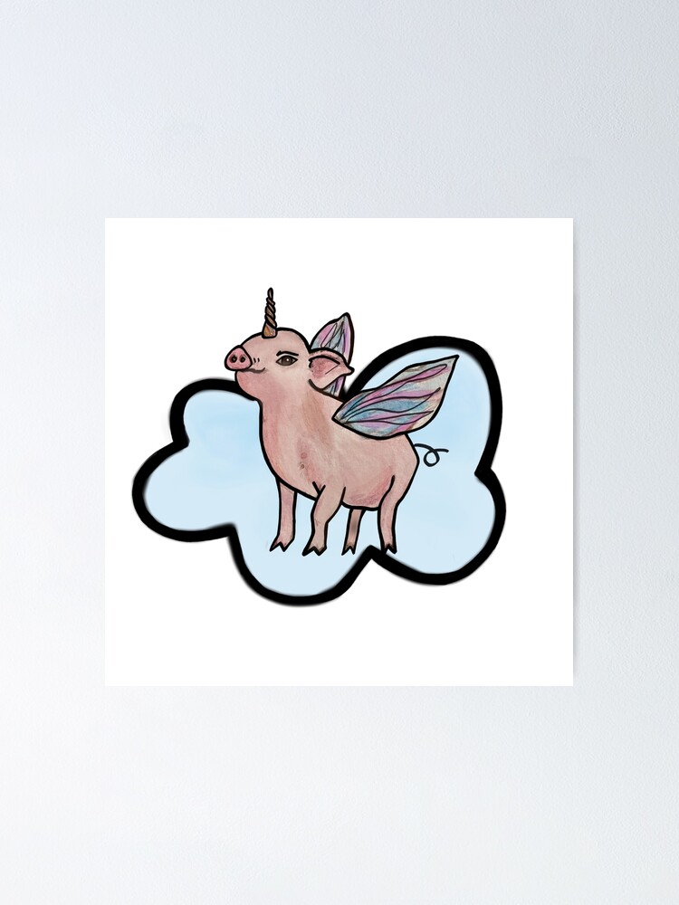 "The Unipig Illustration " Poster for Sale by MazerolleArt | Redbubble