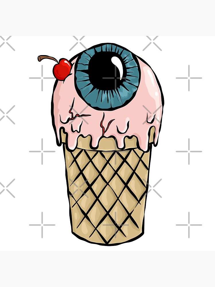 "Eye Scream" Poster for Sale by JakeSoNothing | Redbubble
