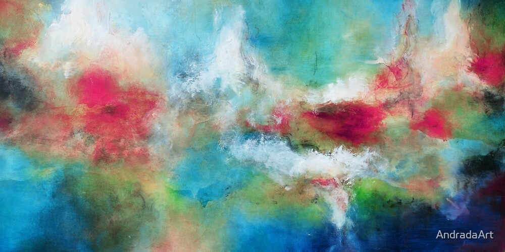 "Hot Pink Blue Design Art Print" by AndradaArt | Redbubble