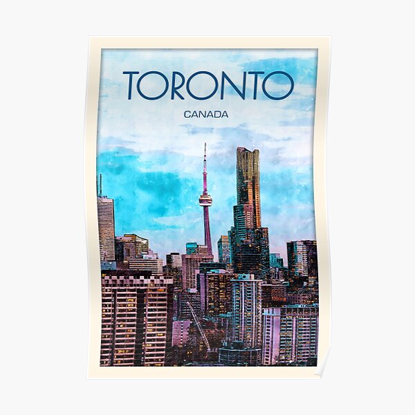 "Toronto Travel Art" Poster for Sale by nifroart2022 | Redbubble