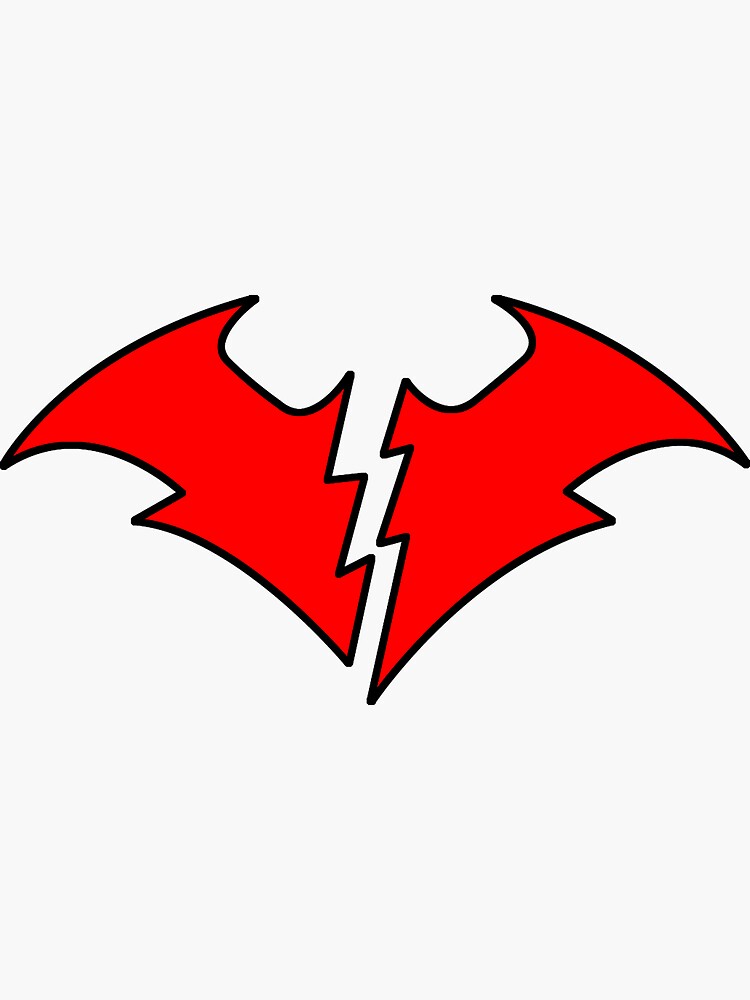 "Red Death Metal Emblem V3" Sticker for Sale by ForrestFire | Redbubble