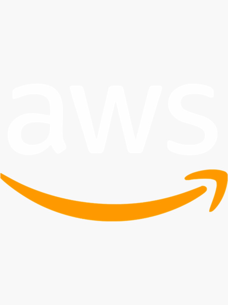 "AWS logo Amazon Web Services logo" Sticker for Sale by sandieshapy ...