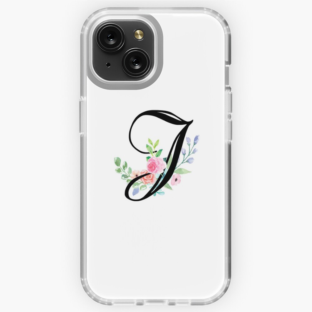 "Girly Watercolor Floral Initial - J" Sticker for Sale by Grafixmom ...