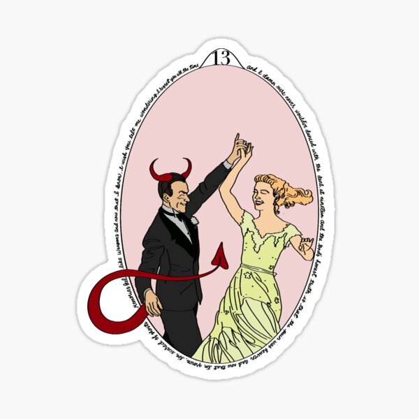 "Taylor dancing with the devil" Sticker for Sale by annierigg | Redbubble