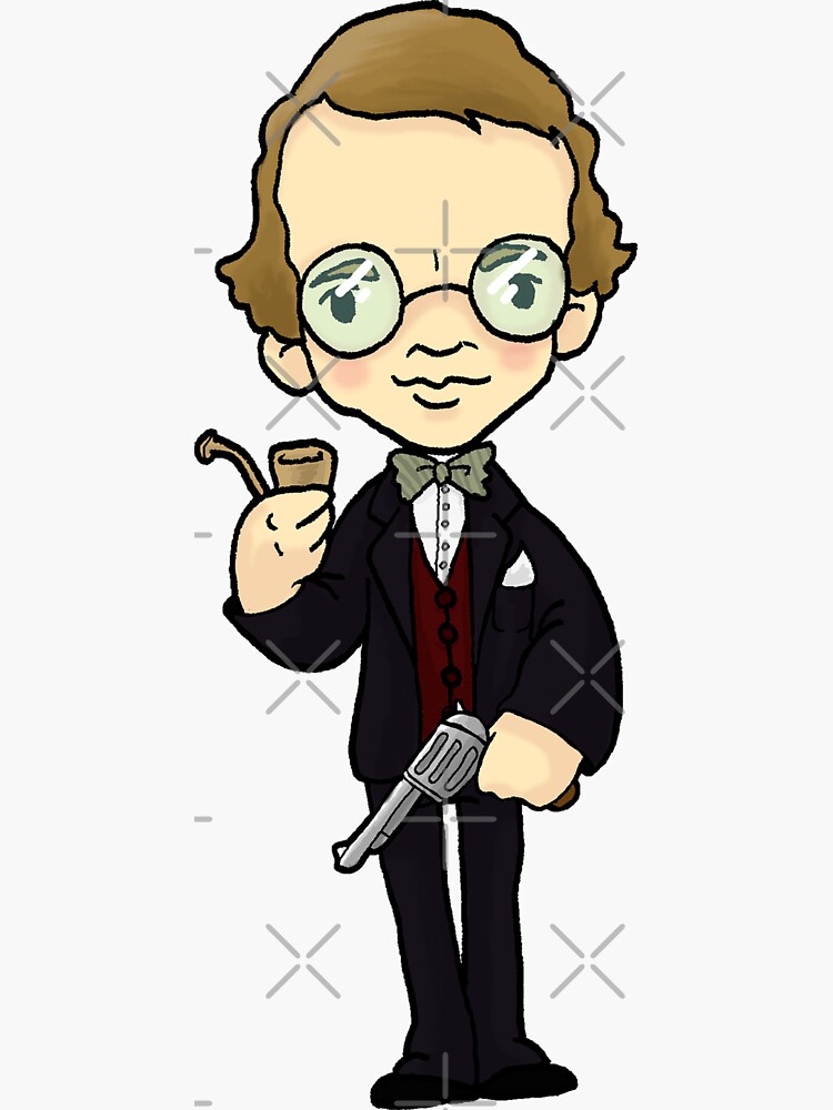 "ITS A CLUE! Was it Professor Plum with the GUN?" Sticker for Sale by ...