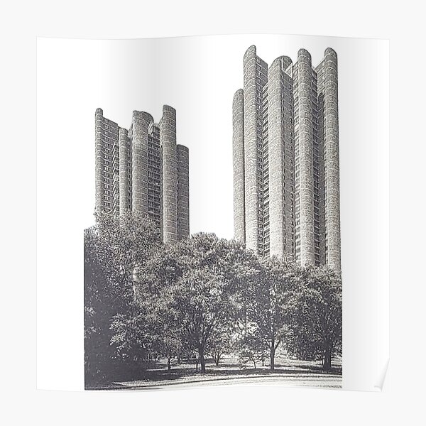 "Brutalism Tracey Towers The Bronx Paul Rudolph" Poster for Sale by ...