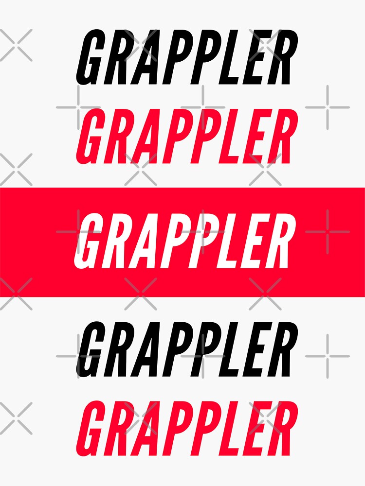 "Grappler | Martial Arts | MMA | Wrestling " Sticker for Sale by ...
