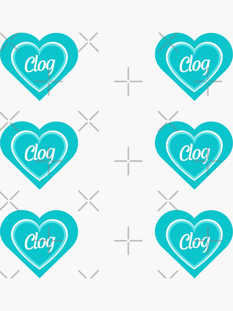 "Clog inside heart, Gift for clogger" Sticker for Sale by ...