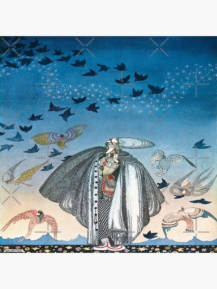 "Kay Nielsen art Illustration of Nordic Soldier playing the flute ...