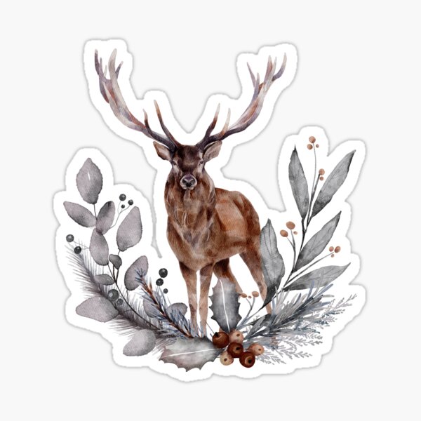 "Moody White Winter Solstice" Sticker for Sale by WildAliceArt | Redbubble