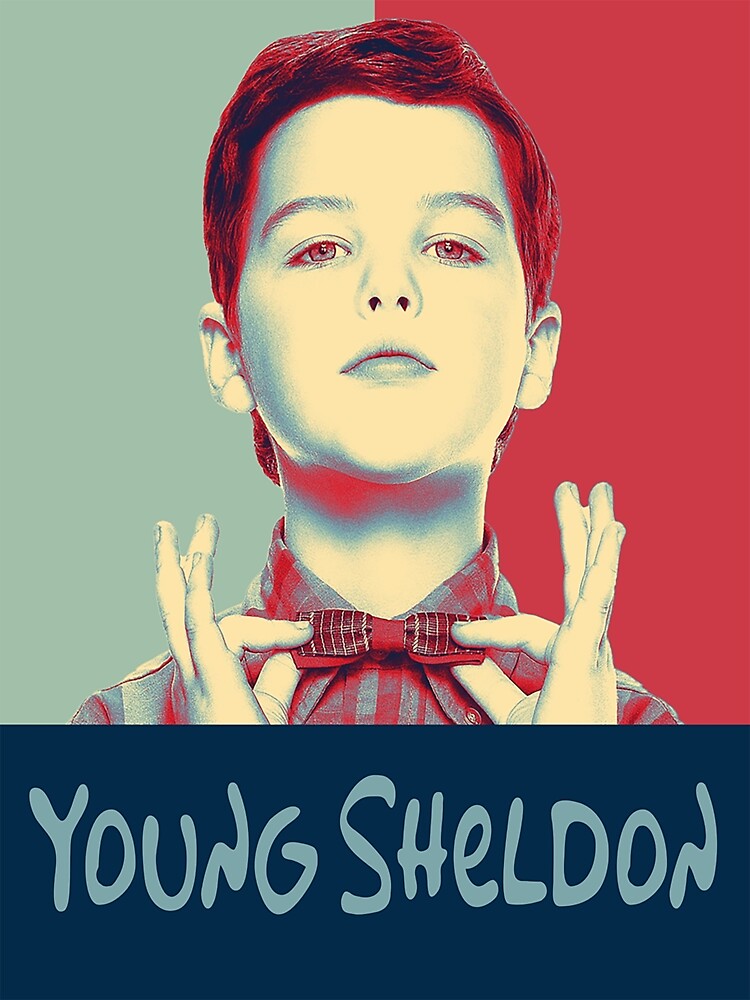 "Young Sheldon Sticker" Sticker for Sale by jjibun08 | Redbubble