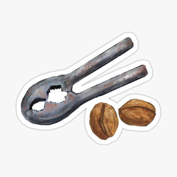 "Nutcracker and nuts" Sticker for Sale by Nigh-designs | Redbubble