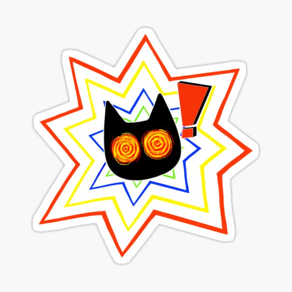 "woah!" Sticker for Sale by bicacti | Redbubble