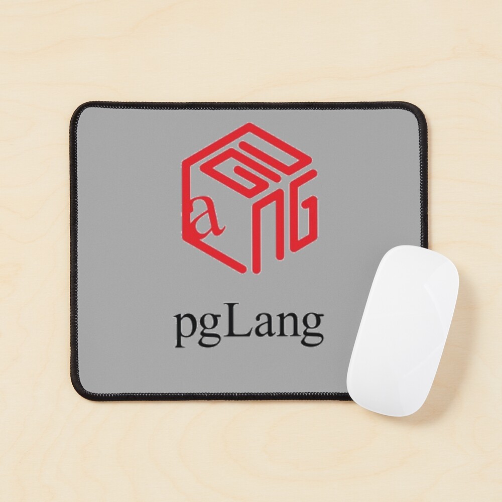 "pgLang logo " Sticker for Sale by Oci Fur | Redbubble