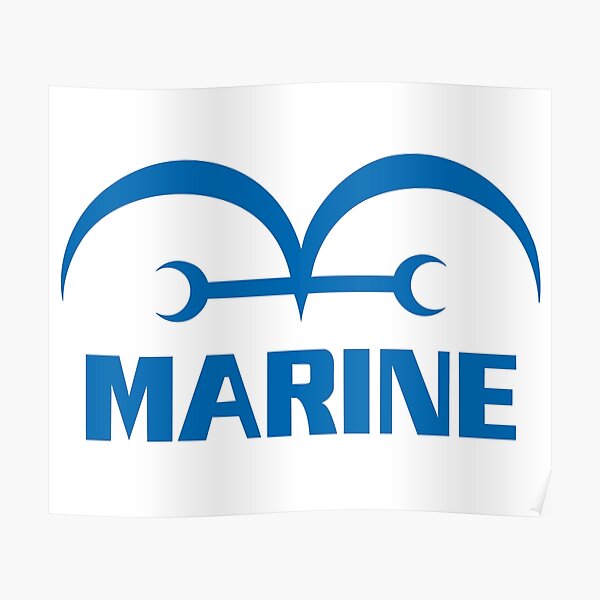 "Marine Logo" Poster for Sale by LunarDesigns14 | Redbubble