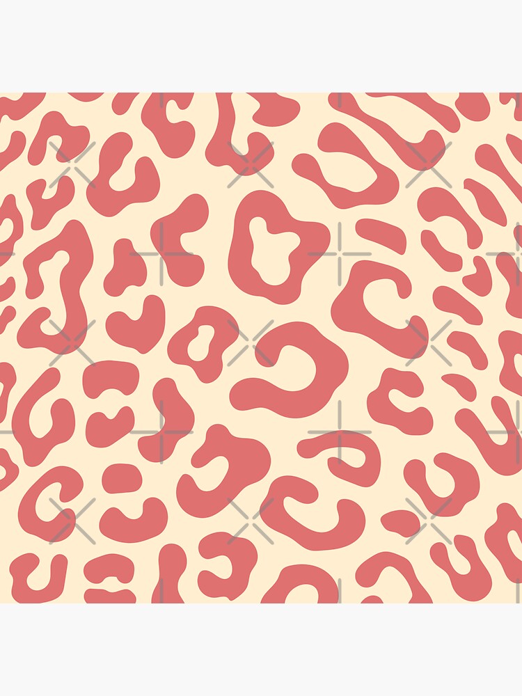 "Leopard Print - Raspberry Blush color" Sticker for Sale by Colorful ...