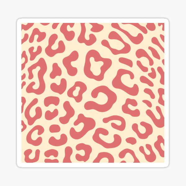 "Leopard Print - Raspberry Blush color" Sticker for Sale by Colorful ...