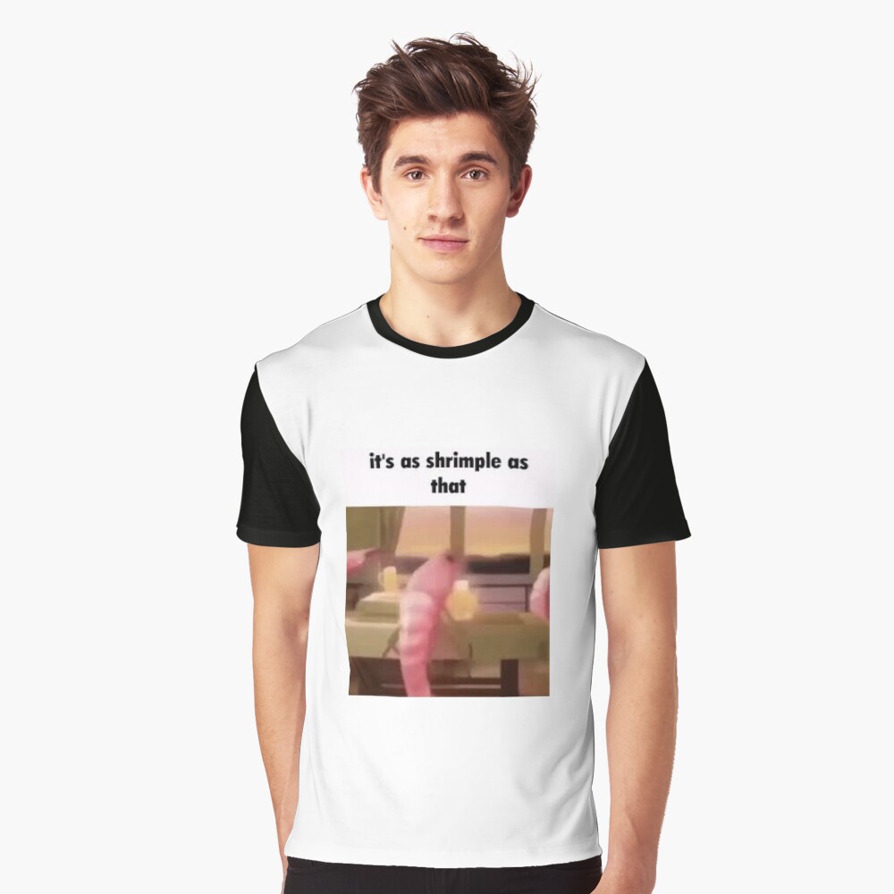 "its as shrimple as that " Sticker for Sale by Maddy0410 | Redbubble